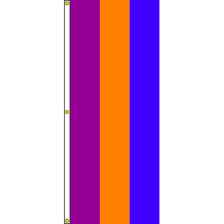 Nylon 3-Stripe Vertical Tall Attention Flag, Your choice of color ...