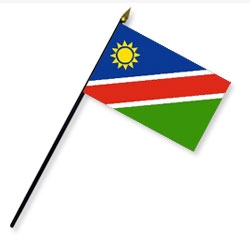Namibia Handheld Flags - American Flag and Gift